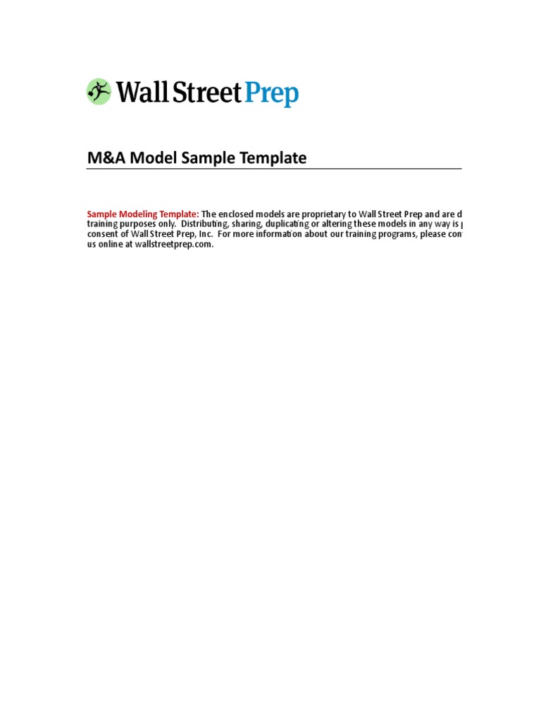 Accretion Dilution Model Sample | PDF | Book Value | Goodwill (Accounting)