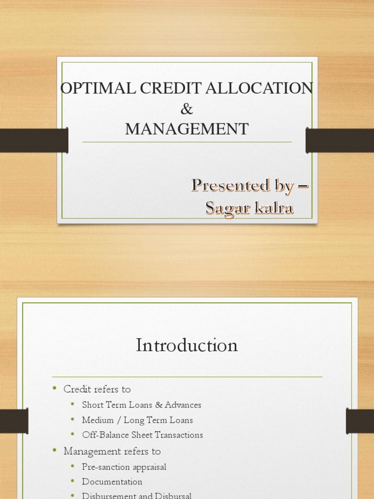Credit Management | PDF | Credit (Finance) | Credit Risk