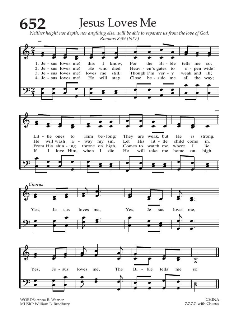 Jesus Loves Me Pdf Christian Belief And Doctrine Religious Belief