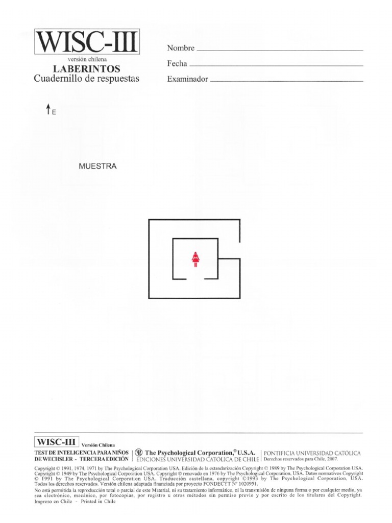 Wisc III Laberintos PDF | PDF