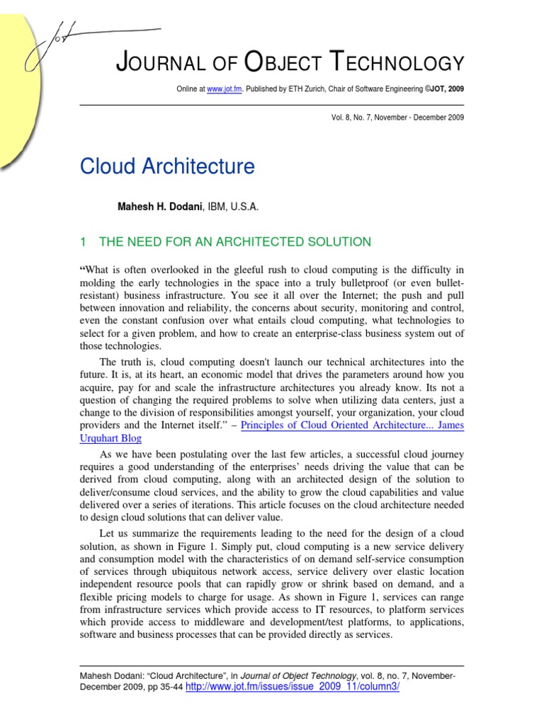 Cloud Arch | PDF | Provisioning | Cloud Computing