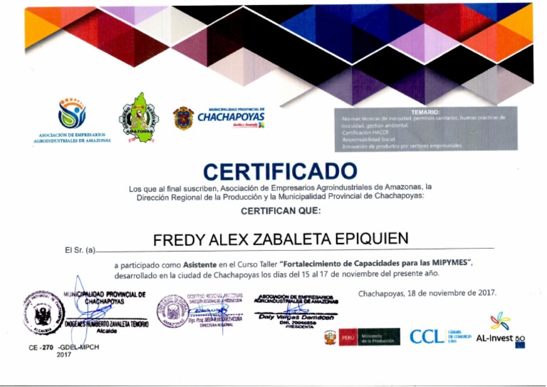 Certificado Haccp Pdf