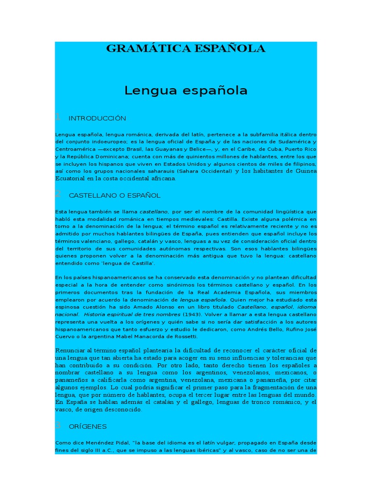 Curso de Gramática Española | PDF | Lengua española | Asunto (gramática)