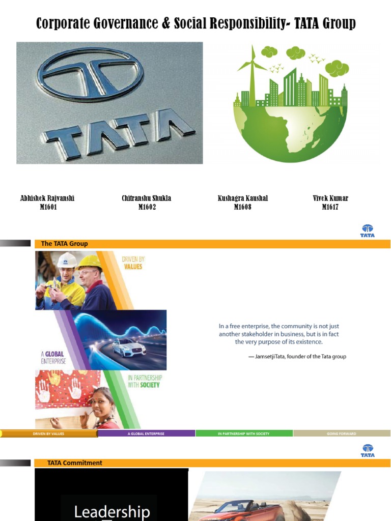 Corporate Governance & Social Responsibility-TATA Group | Download Free ...