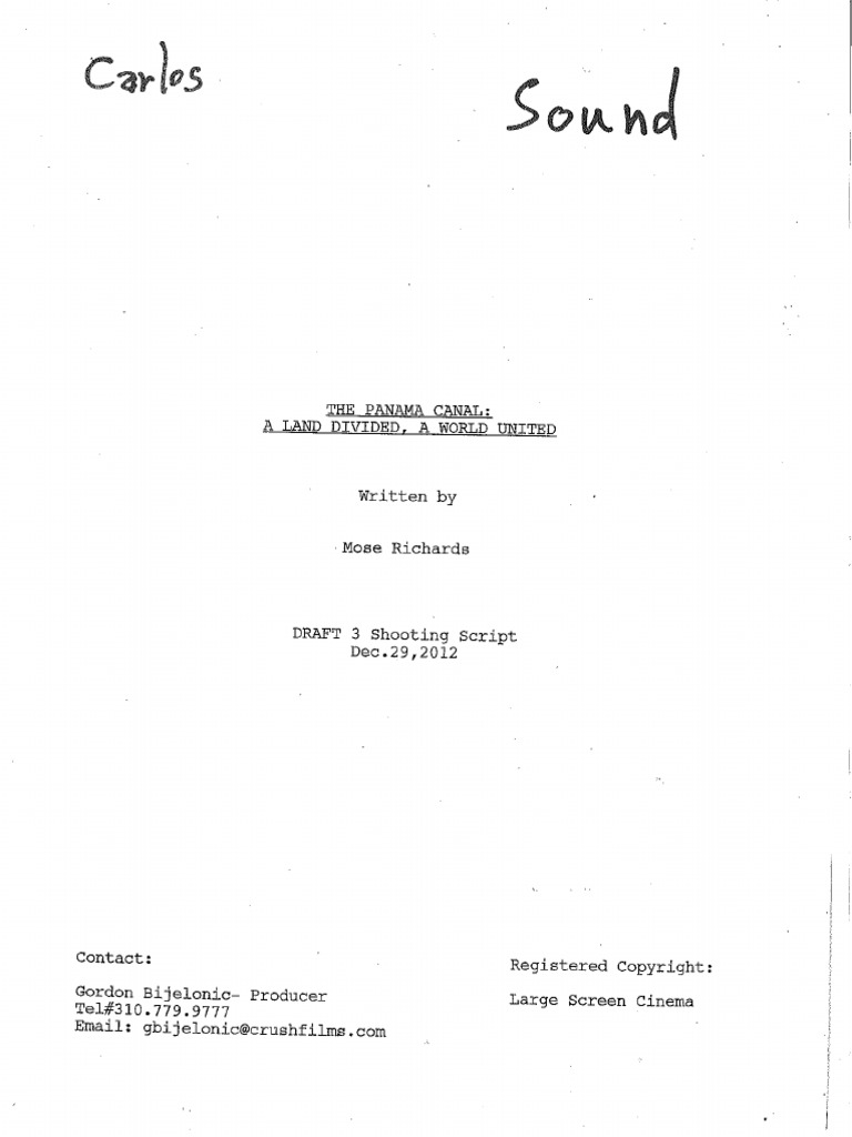 Ejemplo de Guion Documental | PDF