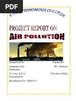 Project On Pollution | PDF | Environmental Degradation | Pollution
