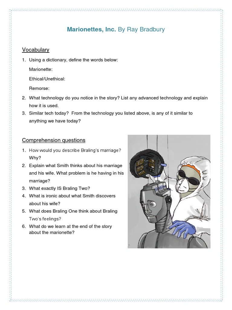 Marionettes Inc Questions | PDF | Communication | Cognition