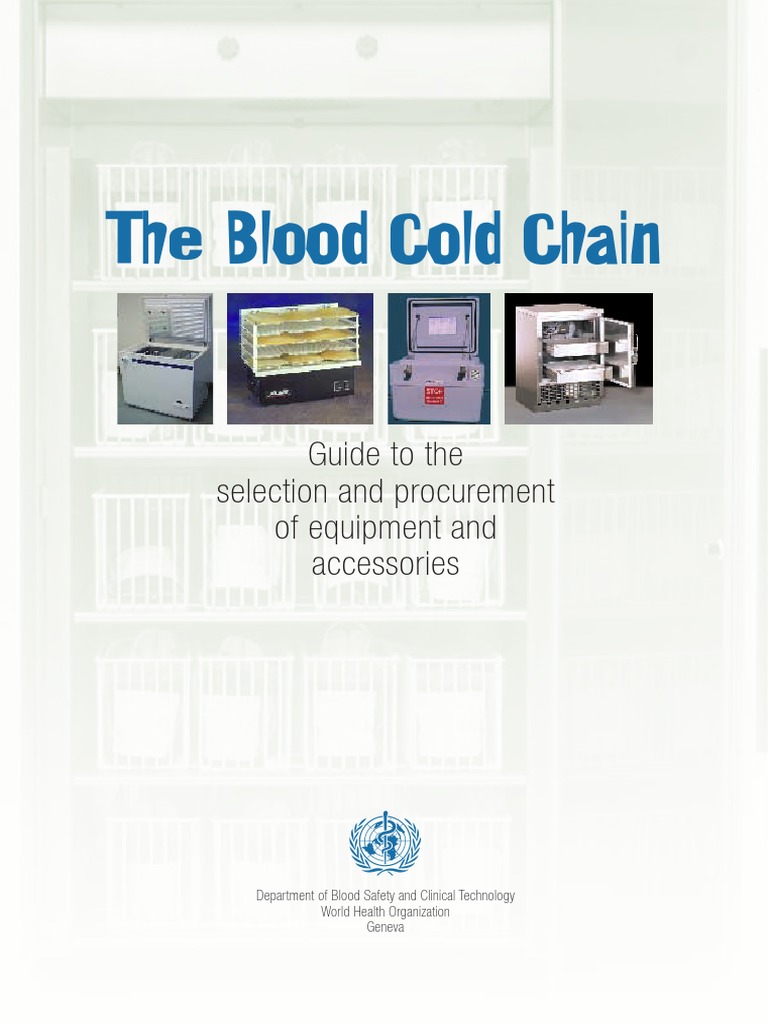 Blood Cold Chain | PDF | Blood Transfusion | Refrigerator