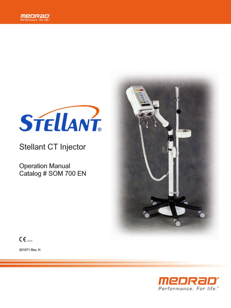 MedRad Stellant Operation Manual | PDF | Syringe | Fuel Injection