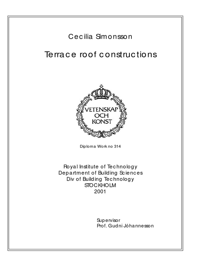 Terrace Roof Construction Insights | PDF | Roof | Building Insulation