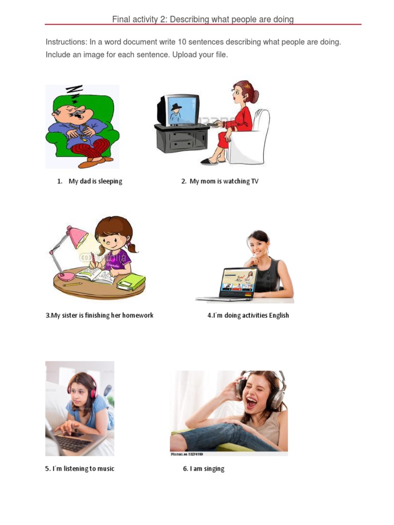 Describing What People Are Doing | PDF