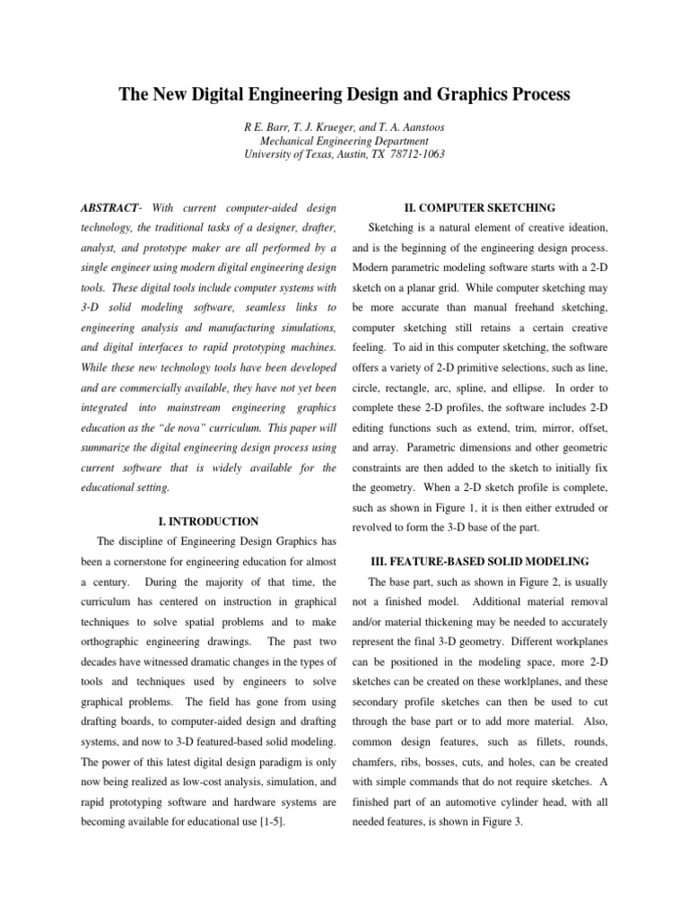 Digital Engineering Design | PDF | 3 D Computer Graphics | 2 D Computer ...