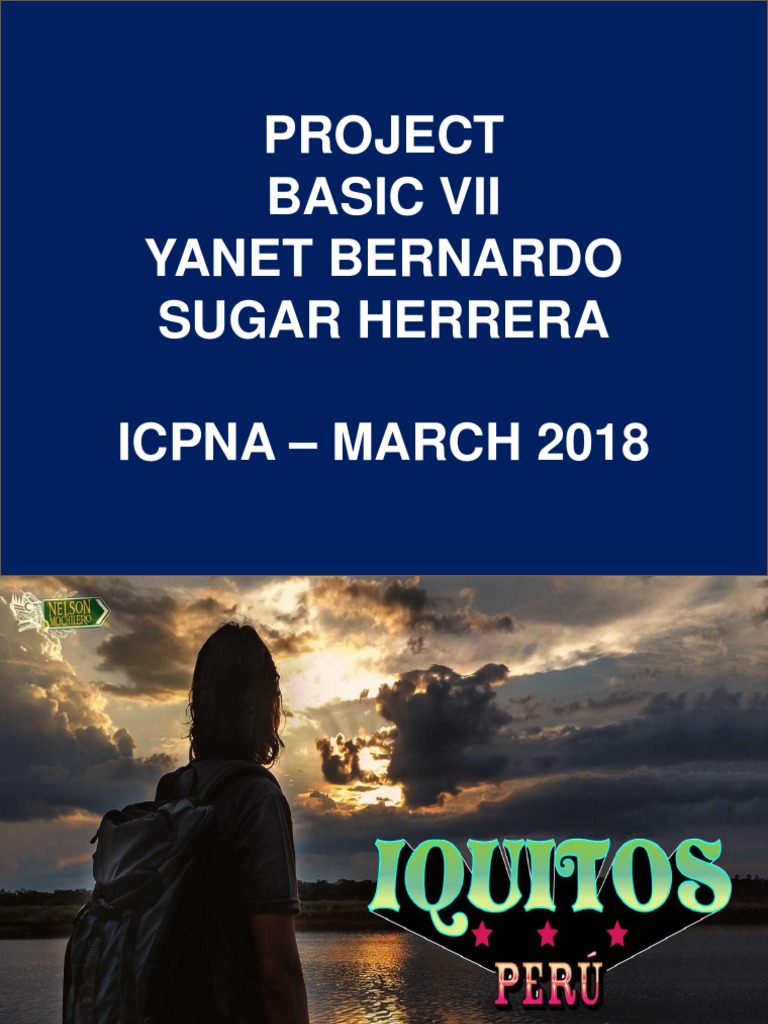 Project Basic Vii Yanet Bernardo Sugar Herrera Icpna - MARCH 2018 | PDF