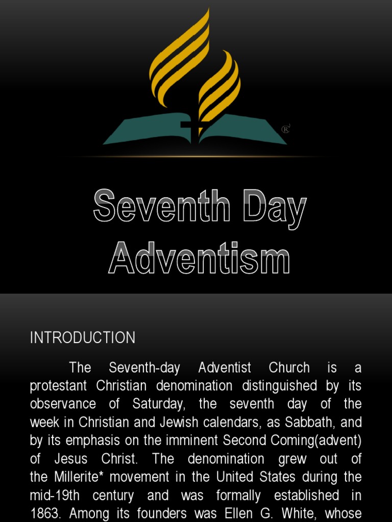 Seventh Day Adventism | PDF | Adventism | Seventh Day Adventist Church