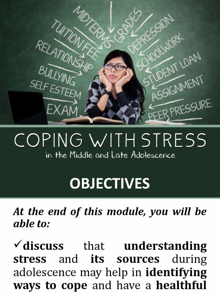 Coping With Stress In The Middle And Late Adolescence Pdf Stress