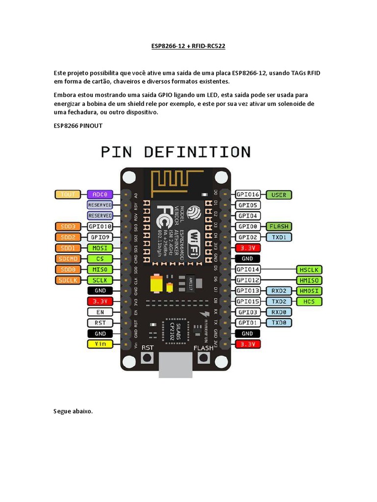 Tutorial Esp8266 Rfid | PDF