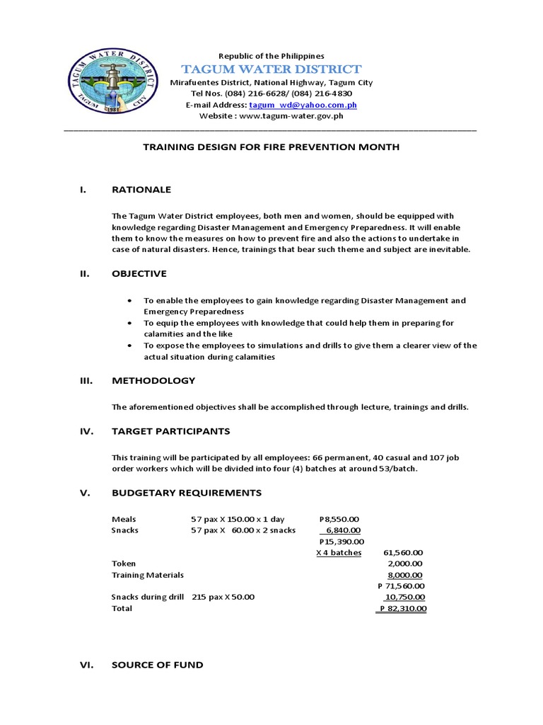 Fire Prevention Training Design Document | PDF | Emergency Management ...