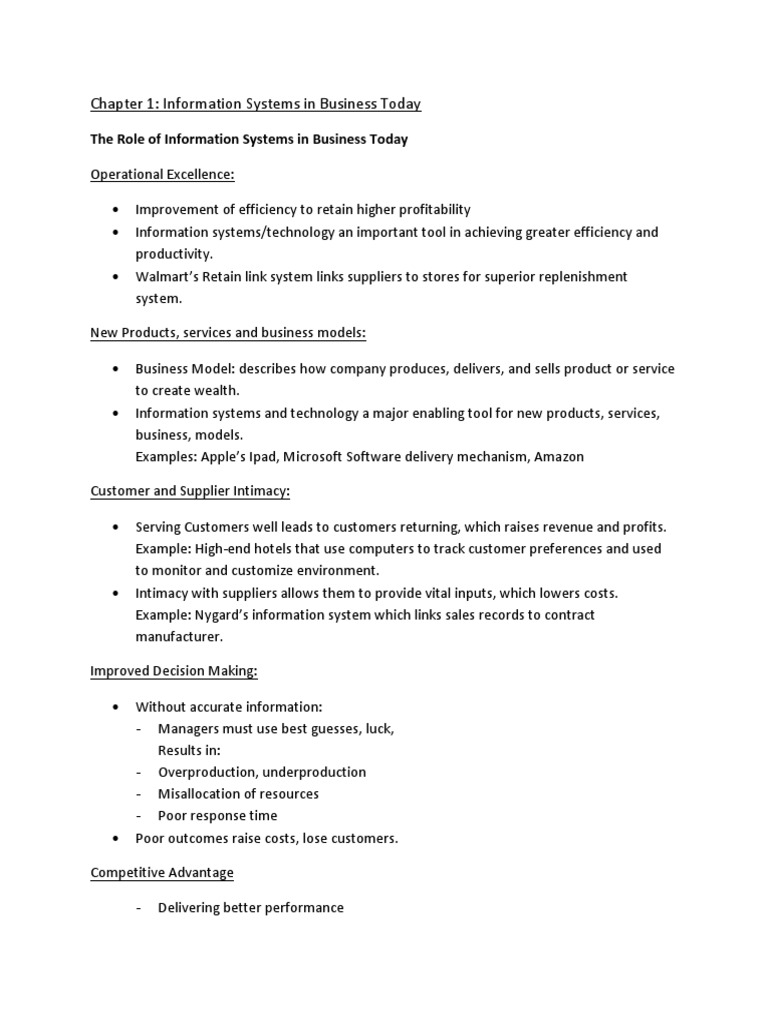 Chapter 1 ITM | PDF | Information System | System