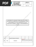 11.method Statement Electrical Work | PDF | Electrical Wiring | Electricity