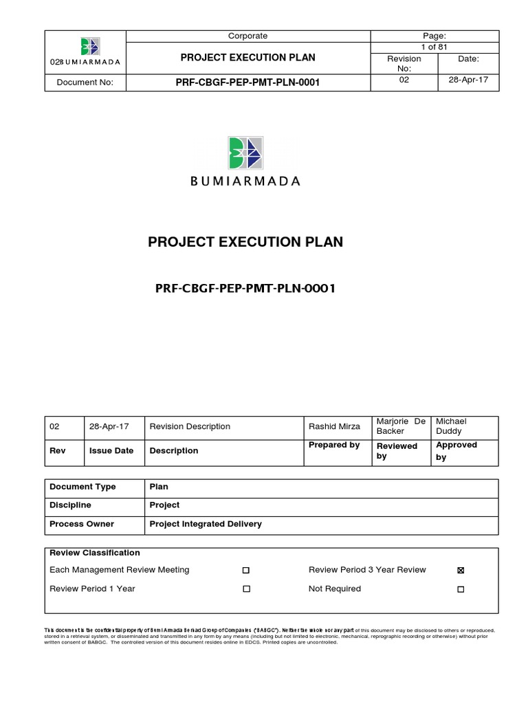 PRF CBGF Pep PMT PLN 0001 | PDF | Safety | Risk Management