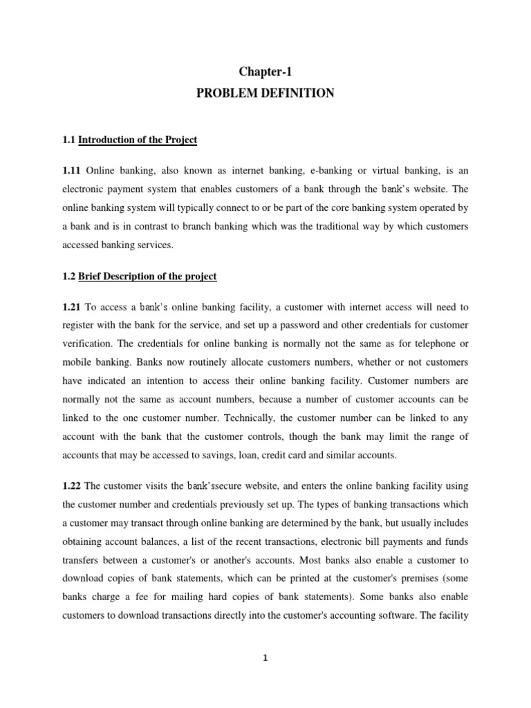 Chapter1 and 2 For Online Banking | PDF | Online Banking | Banks & Banking