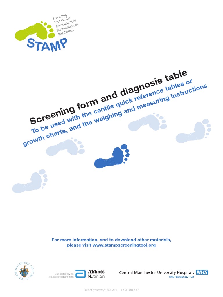 Stamp Screening Form | PDF | Malnutrition | Nutrition