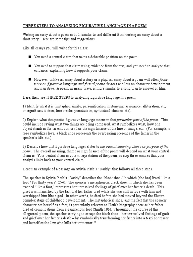 Analyzing Figurative Language in Poetry | PDF | Poetry | Essays