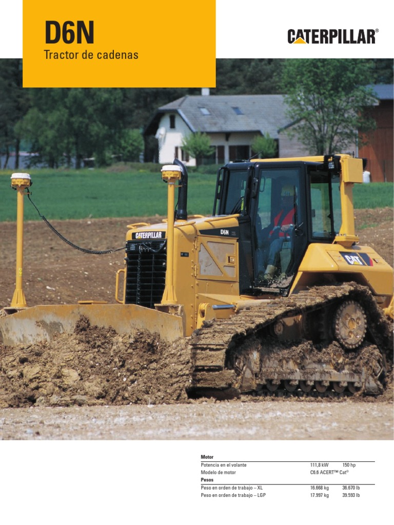 Tractor D6 Cat | PDF | Sistema de Posicionamiento Global | Tractor