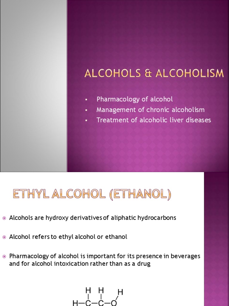 Aliphatic Alcohols | PDF | Ethanol | Clinical Medicine