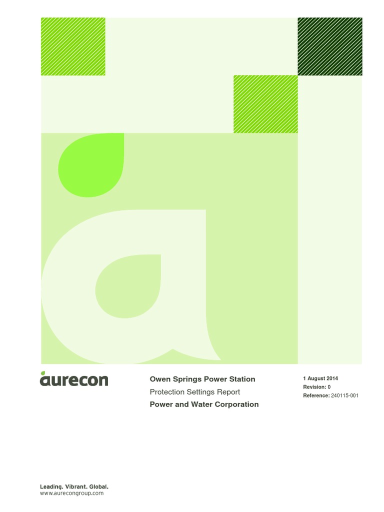 OSPS Protection Settings Report Rev 0 | PDF | Relay | Transformer