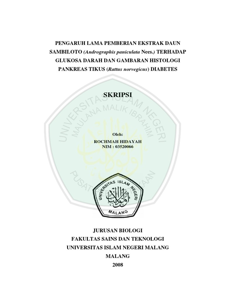 Diabet Induksi Aloksan | PDF