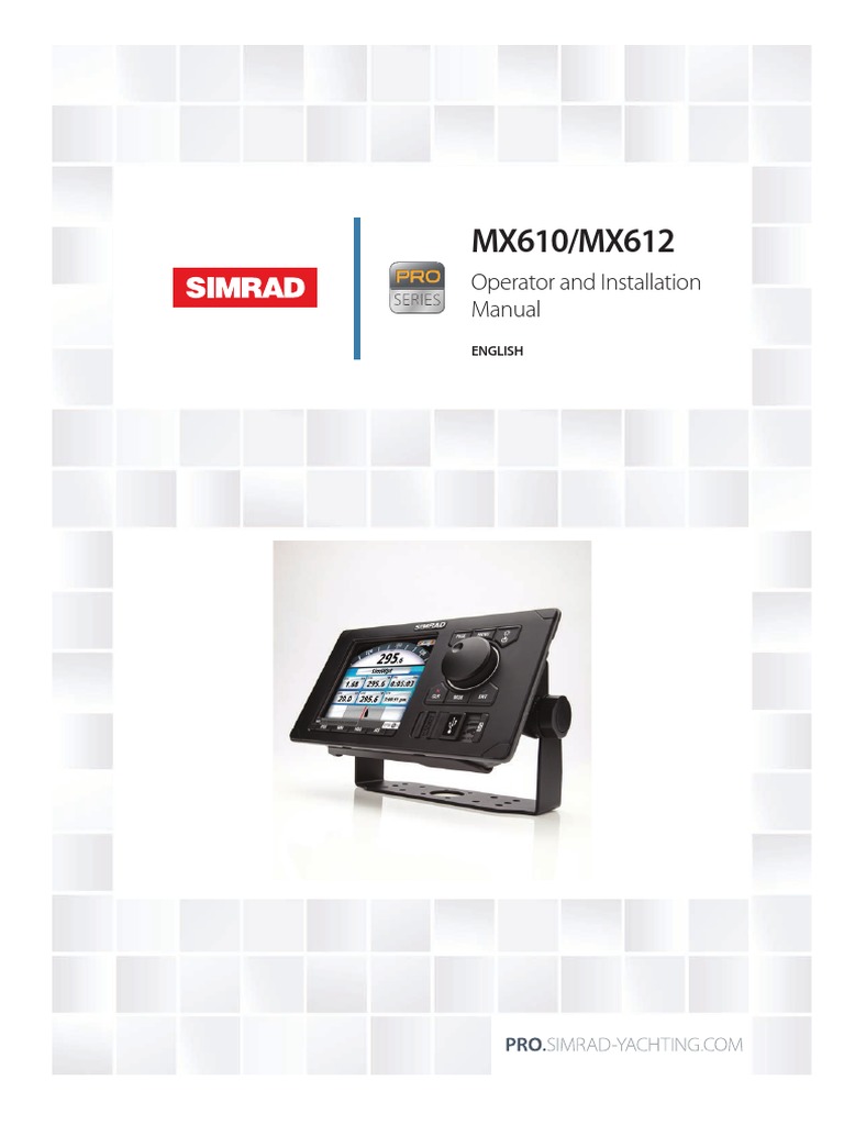 Simrad MX610 - DGPS | PDF | Global Positioning System | Menu (Computing)