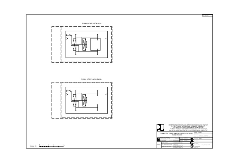 Gambar 4.10 - Gambar 4.22 Denah Titik Lampu, Saklar Dan Stop Kontak ...