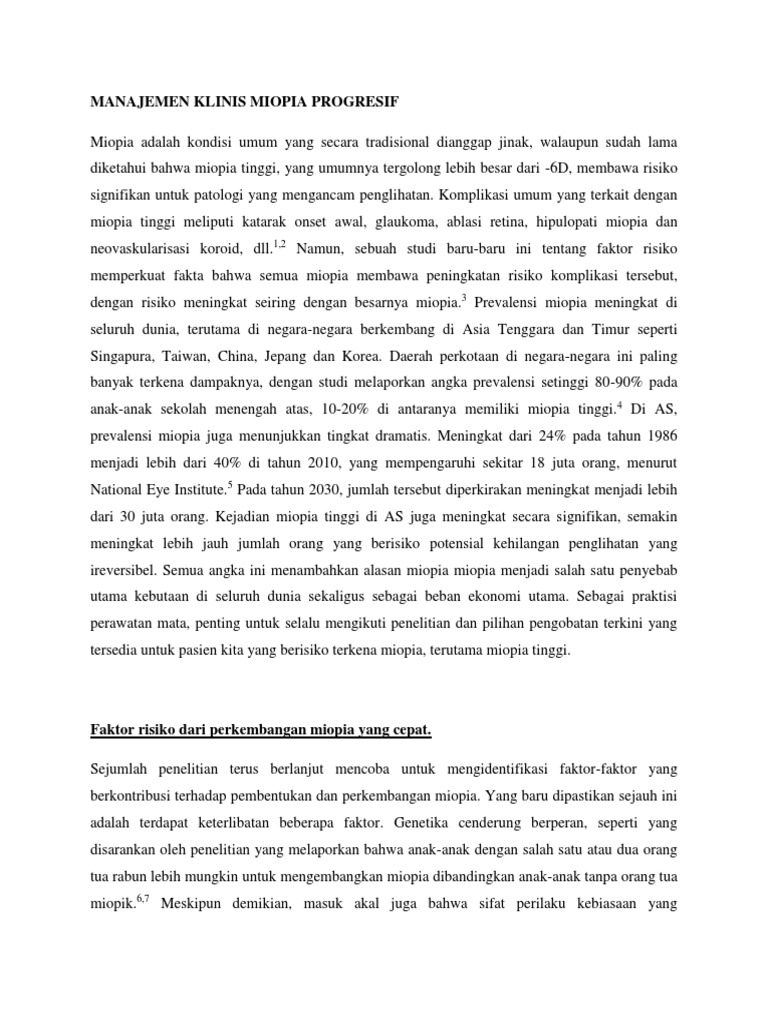 Jurnal Reading Myopia | PDF