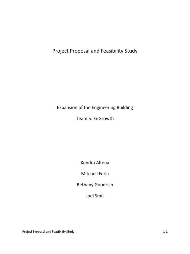 Project Proposal and Feasibility Study | PDF | Stairs | Engineering