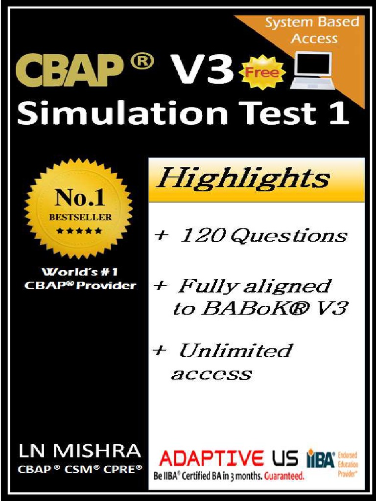 Free CBAP Simulation Question Set 01 | PDF | Business Analysis ...