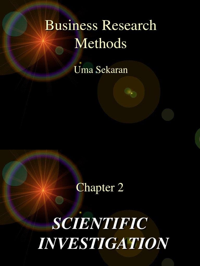 Business Research Methods: Uma Sekaran | PDF | Hypothesis | Falsifiability