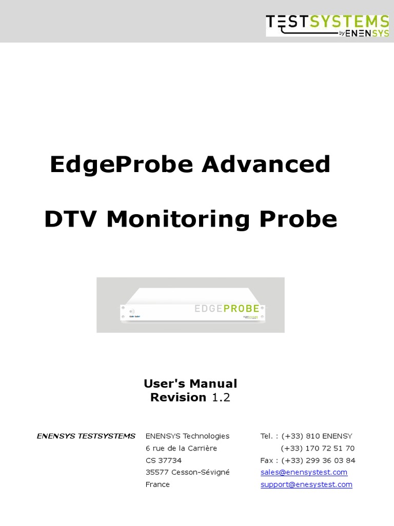 EdgeProbe Advanced Users Manual 1 2 | PDF | Graphical User Interfaces | Electromagnetic Interference