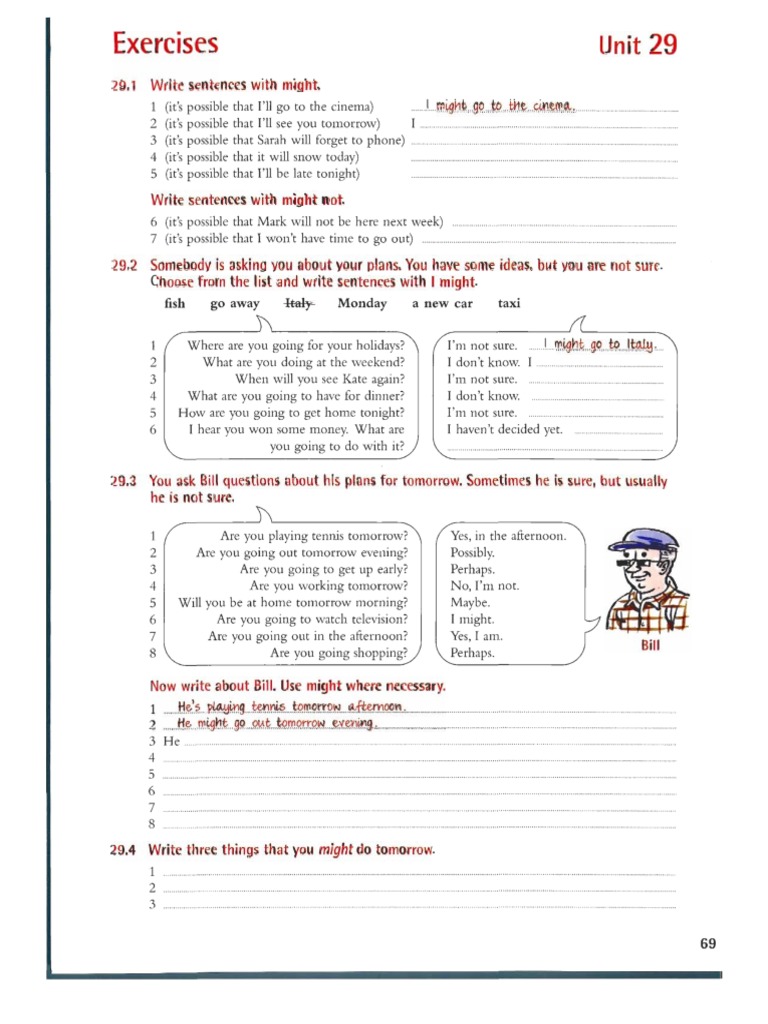 Can May Exercises Unit1 | PDF