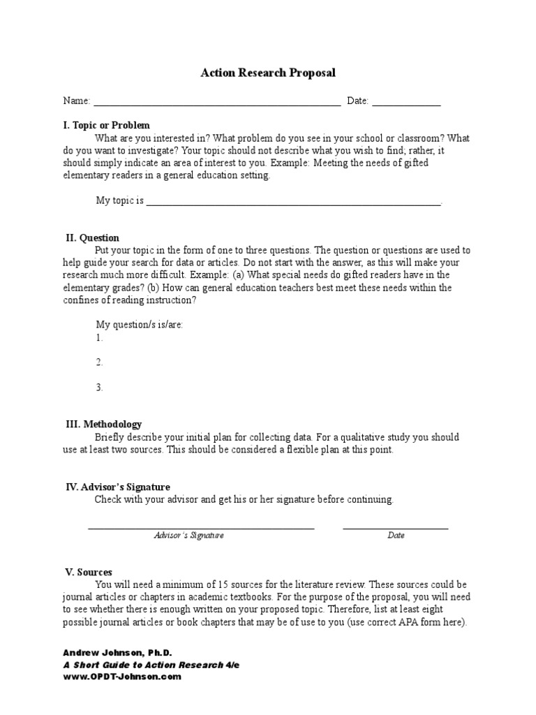 Research Proposal Template 13 | PDF | Data | Apa Style