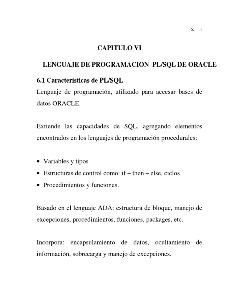 Guía de PL/SQL y Herramientas ORACLE | PDF | Pl / Sql | SQL