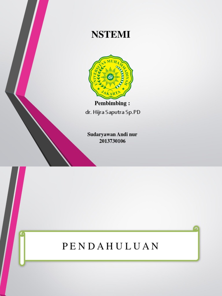 PPT Acs Nstemi | PDF