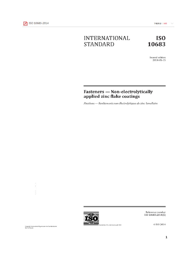Iso 10683-2014 | PDF