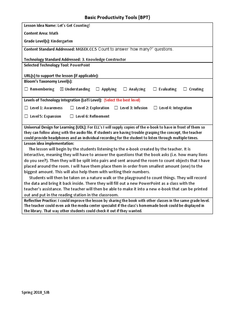 Basic Productivity Tools (BPT) : Count To Answer How Many?" Questions | PDF