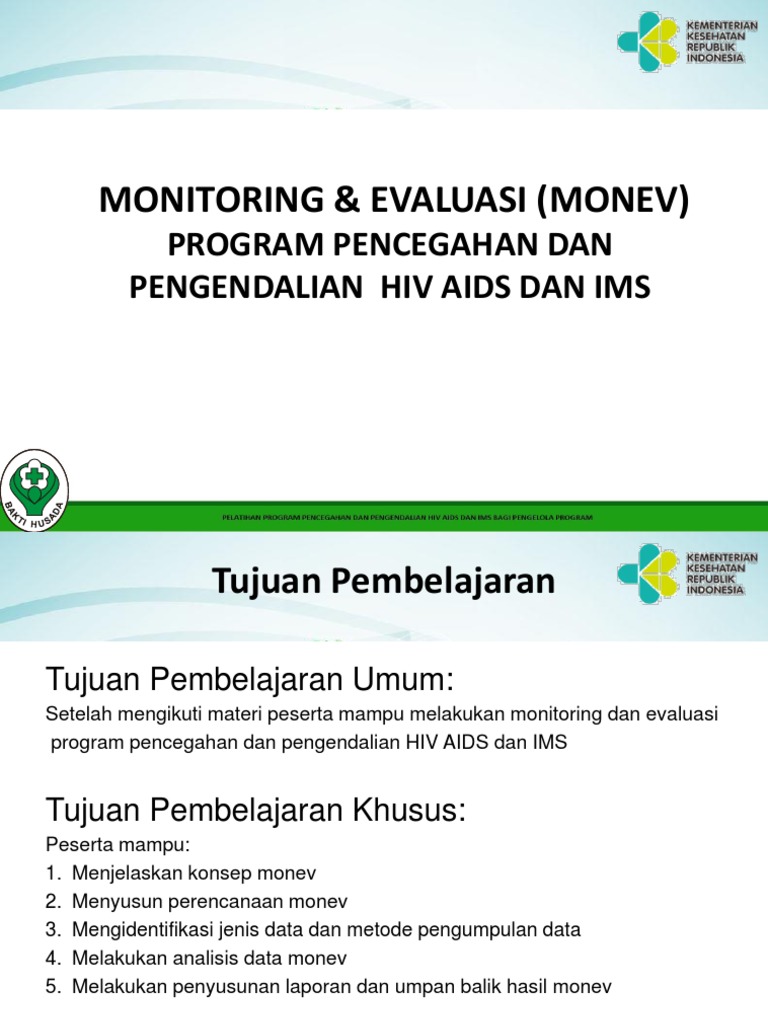 Tujuan Monev Program HIV dan IMS | PDF