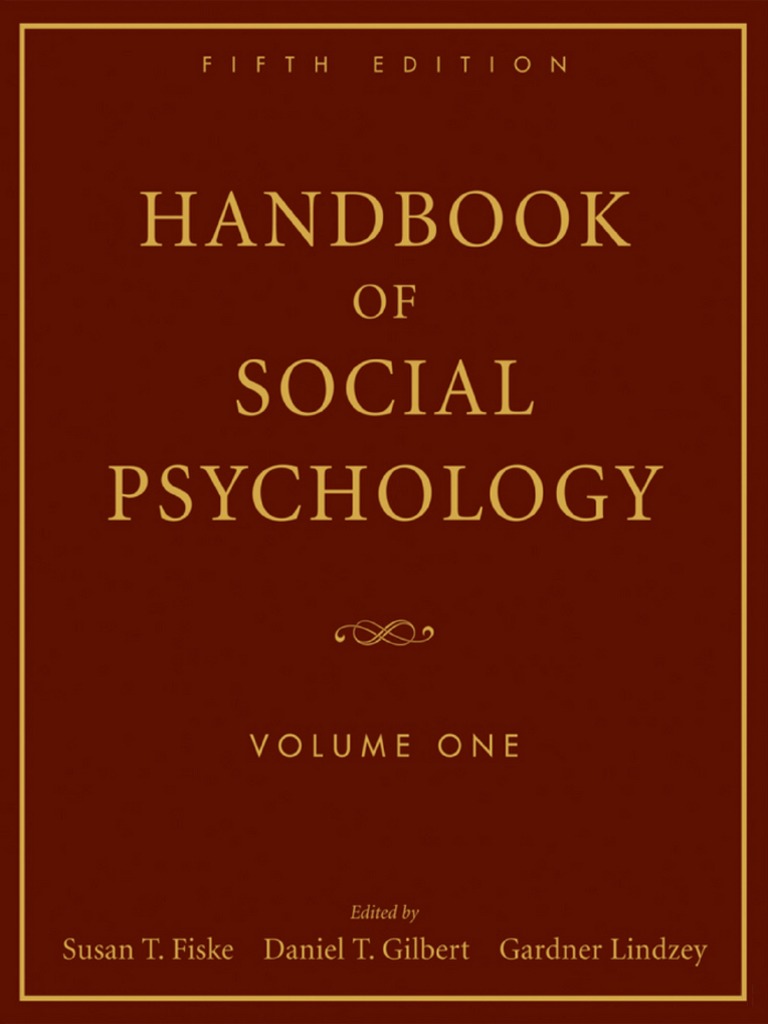 Handbook of Social Psychology | PDF | Social Psychology | Psychology