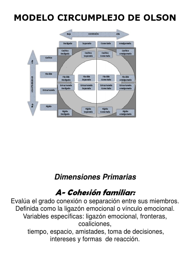 Modelo Circumplejo De Olson Pdf Liderazgo Ciencia Cognitiva