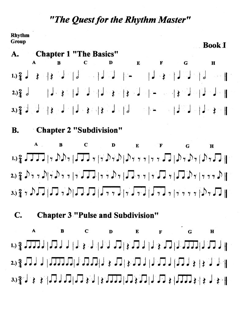 Rhythm Training | PDF