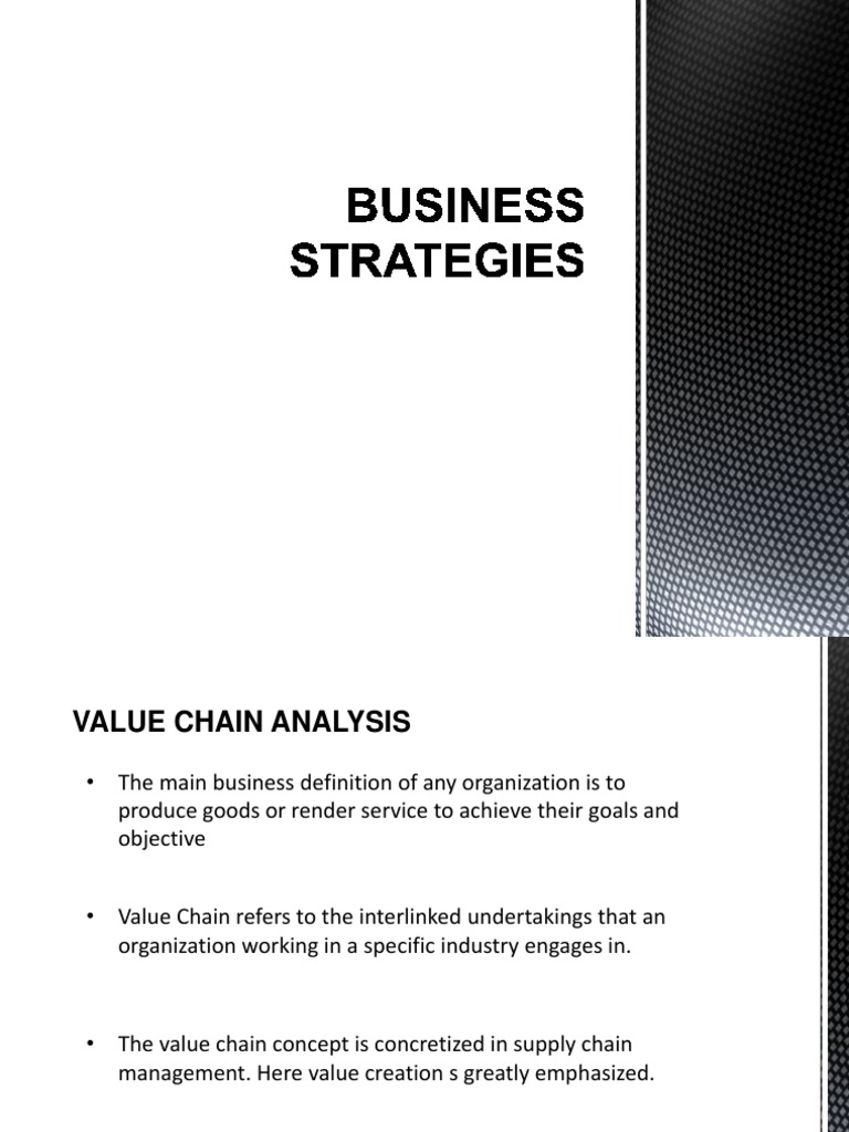 Business Strategies | PDF | Strategic Management | Logistics