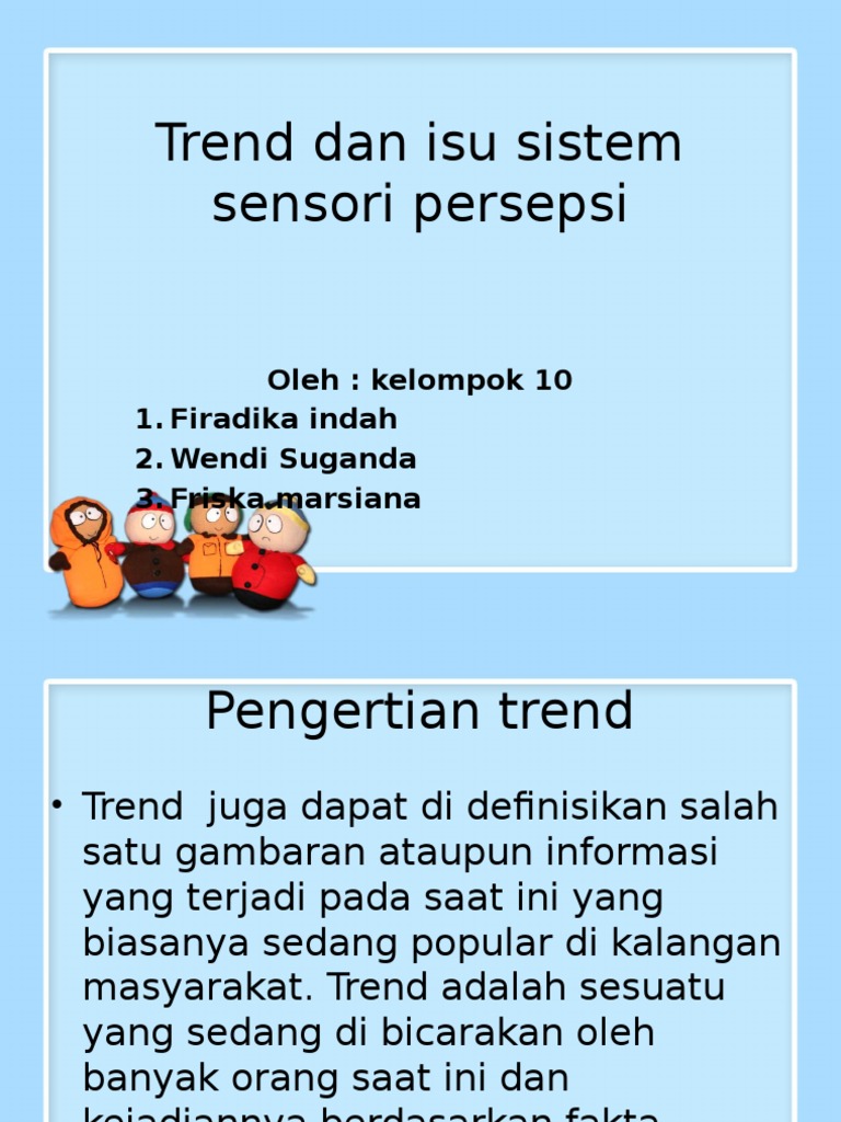 Trend Dan Isu Sistem Sensori Persepsi | PDF